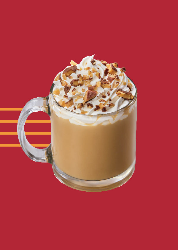 Salted Gold Whole Milk Latte topped with Heath® – The Human Bean